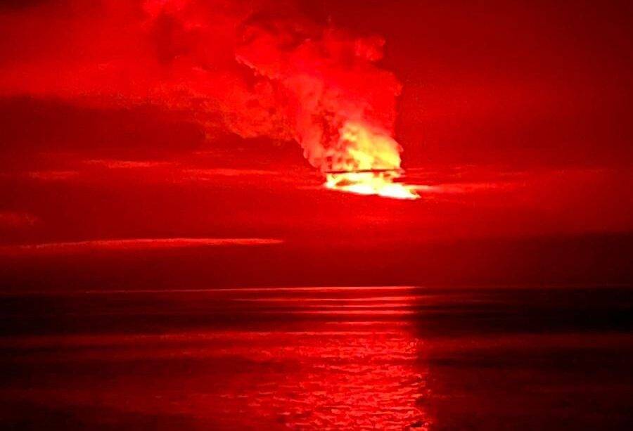 Volcán Wolf en Galápagos entró en erupción | Sucre Noticias